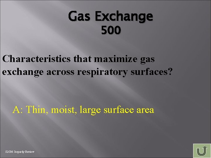 RESPIRATORY SYSTEM GIEPPURDEE S 2 C 06 Jeopardy