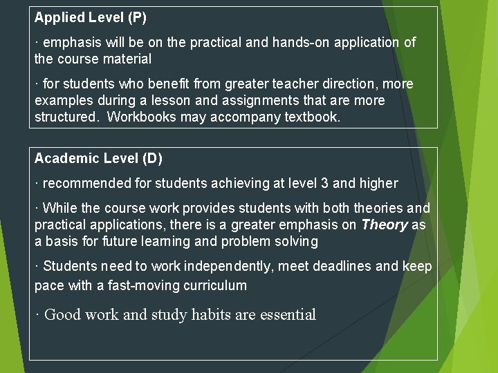PLANNING YOUR GRADE NINE YEAR Archbishop Denis OConnor