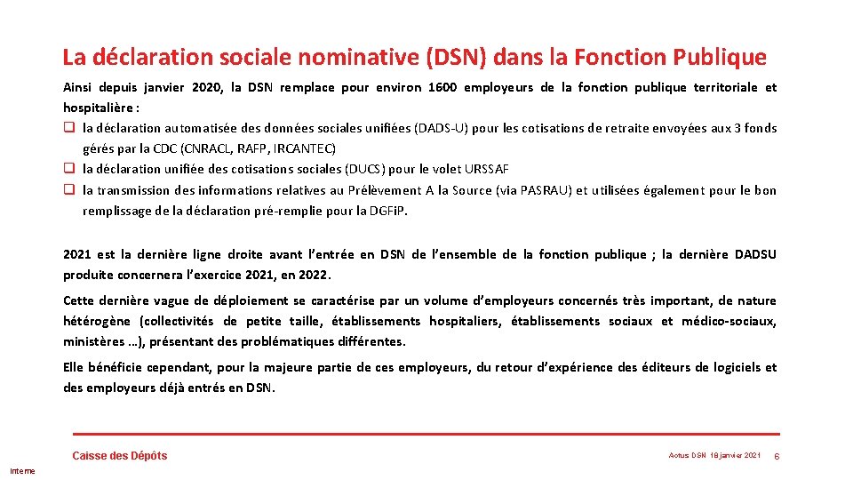 Dclaration Sociale Nominative DSN Fonction Publique Actus DSN
