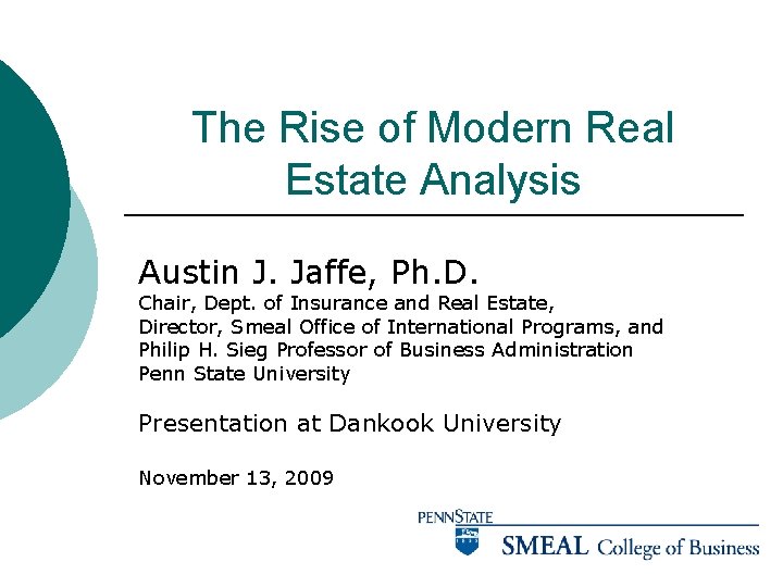 The Rise of Modern Real Estate Analysis Austin
