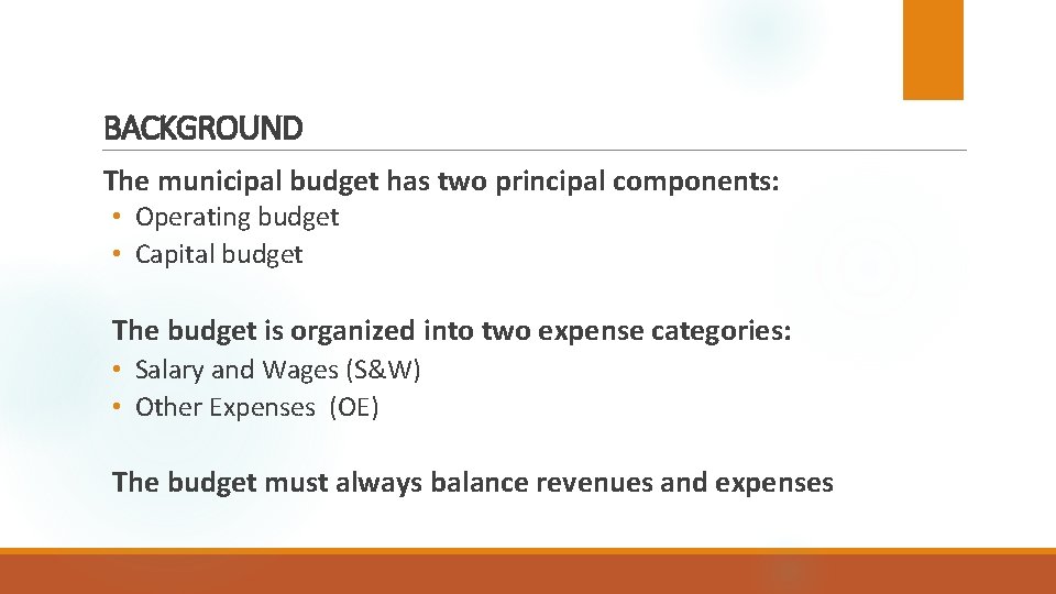 JACKSON TOWNSHIP 2021 BUDGET PRESENTATION PREPARED BY MAYOR