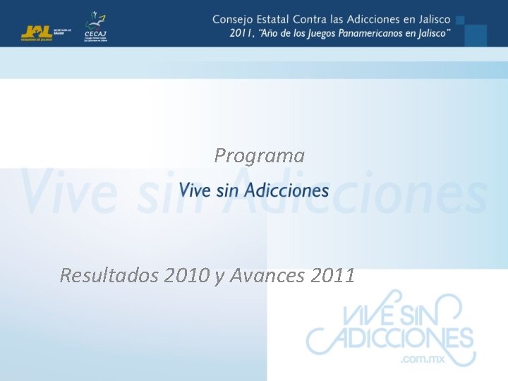 Programa Resultados 2010 y Avances 2011 Descripcin del
