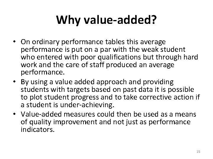 Lecture17 TQM 1 Why measure educational quality Barlosky