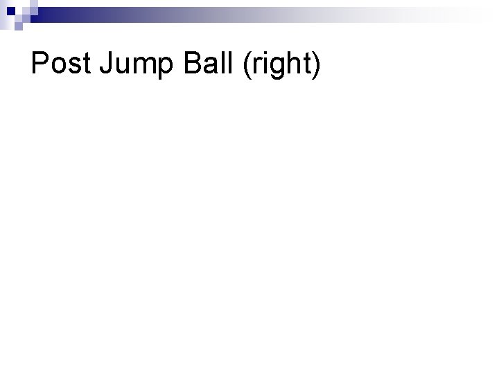 Basketball Officials Mechanics Jump Ball Post Jump Ball