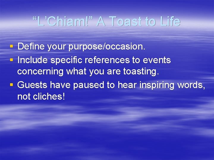 Special Occasion Speeches A Guideline to Understanding Speech