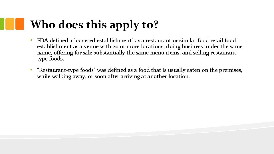 Menu Labeling Everything you need to know Content