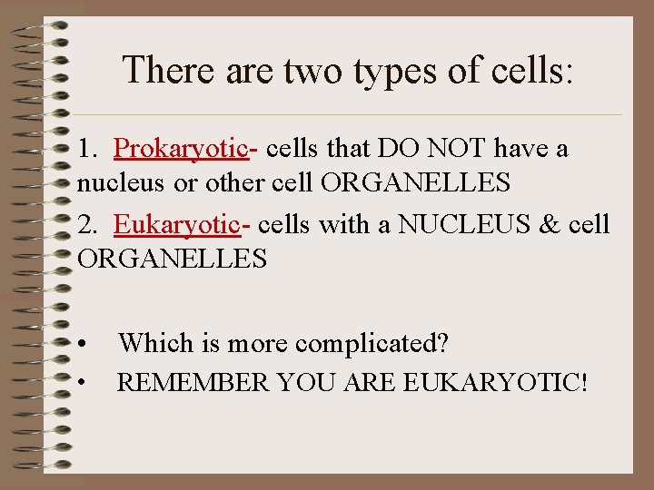 Chapter 3 Cells Cell Theory Term cell was