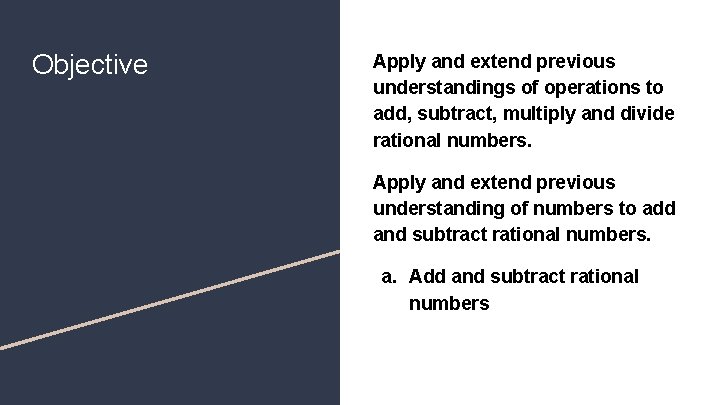Adding and Subtracting Rational Numbers Zeb Hammond Grade