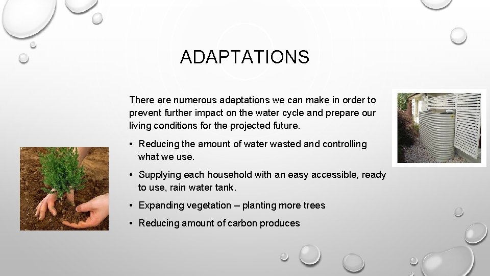 CLIMATE CHANGE THE WATER CYCLE JASMINE GRAEBER YEAR