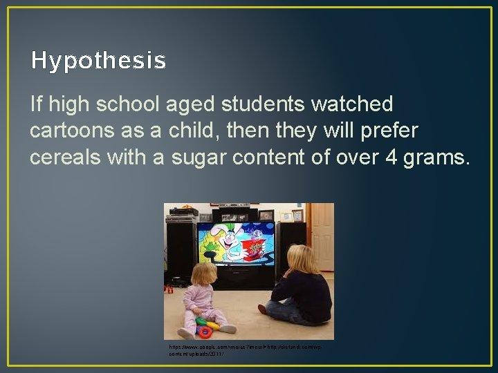 The Correlation Between Watching Cartoons as a Child