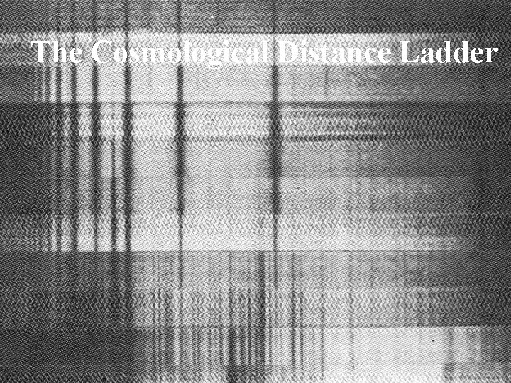 The Cosmological Distance Ladder Overlapping rungs 1 2