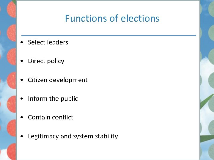 111814 Aim SWBT identify explain the Functions of
