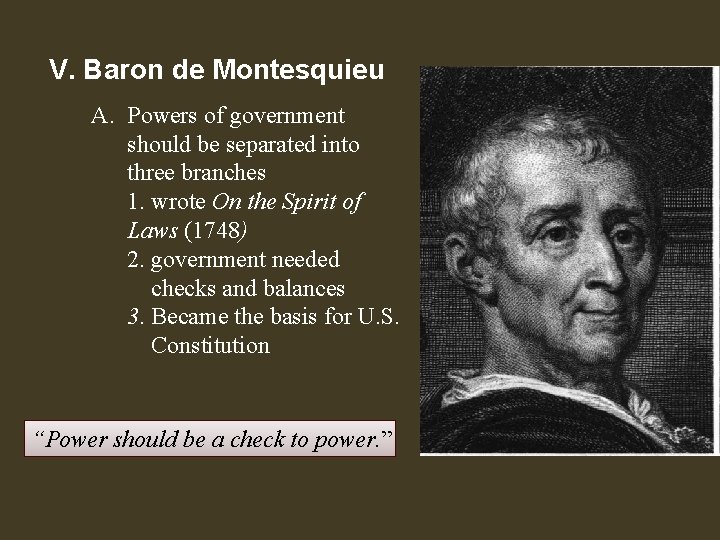 The period of the 1700 s called Enlightenment