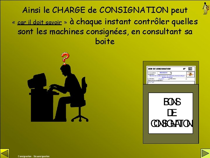 CONSIGNATION PROCEDURE A SUIVRE Consignation Dconsignation 1 Vous