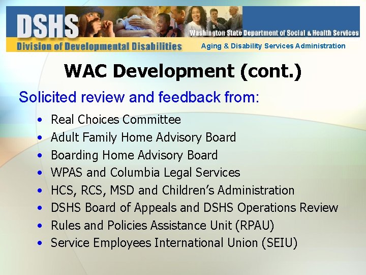 Aging Disability Services Administration More About The DDD