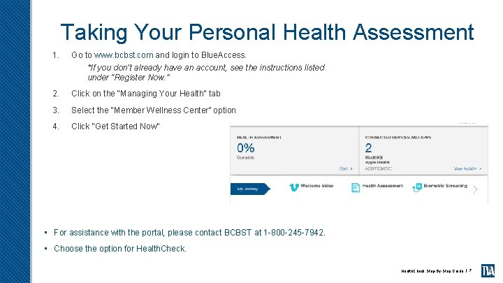 Health Check StepByStep Guide Benefits FY 2019 Protects