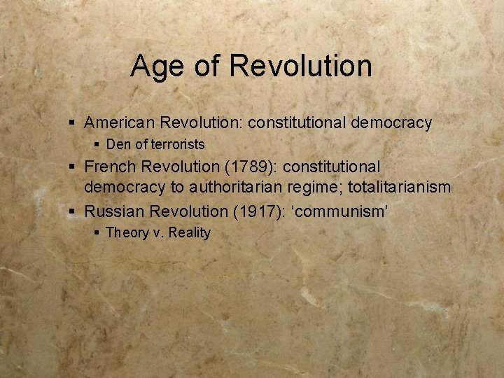 Comparing Forms of Government Chapter 2 Political Economy