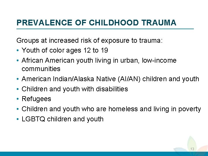 Understanding Trauma and Its Impact EResource Companion Slide