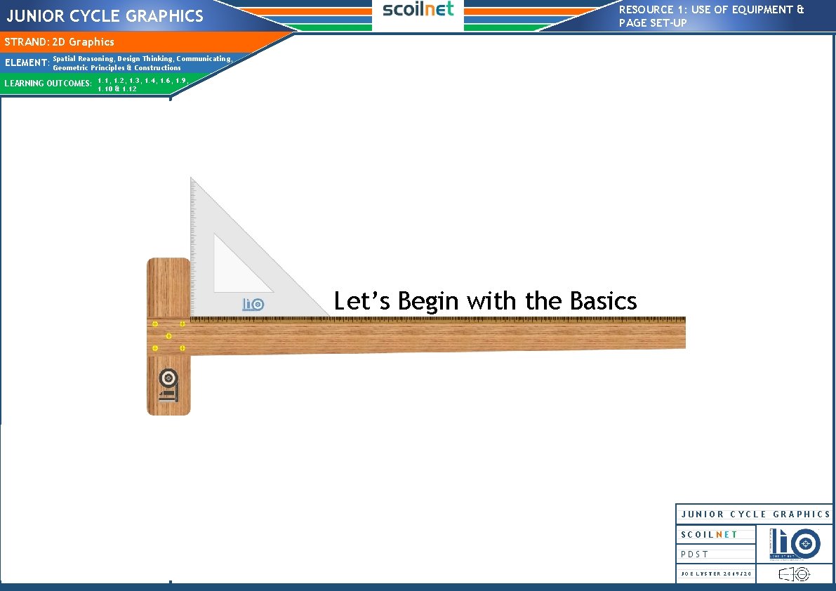 RESOURCE 1 USE OF EQUIPMENT PAGE SETUP JUNIOR