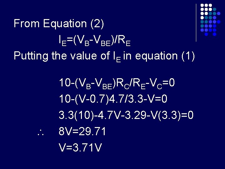 EmitterStabilized Bias Circuit Load Line Analysis EmitterStabilized Bias