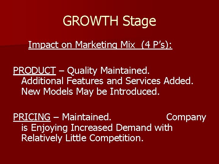 The Product Life Cycle Product Life Cycle Four