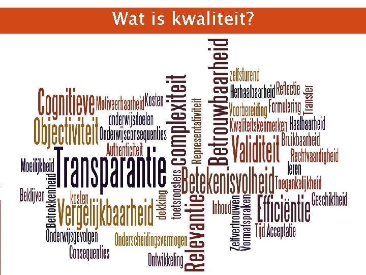 Visie en praktijk in KHLim KHLeuven Evalueren ondersteunen