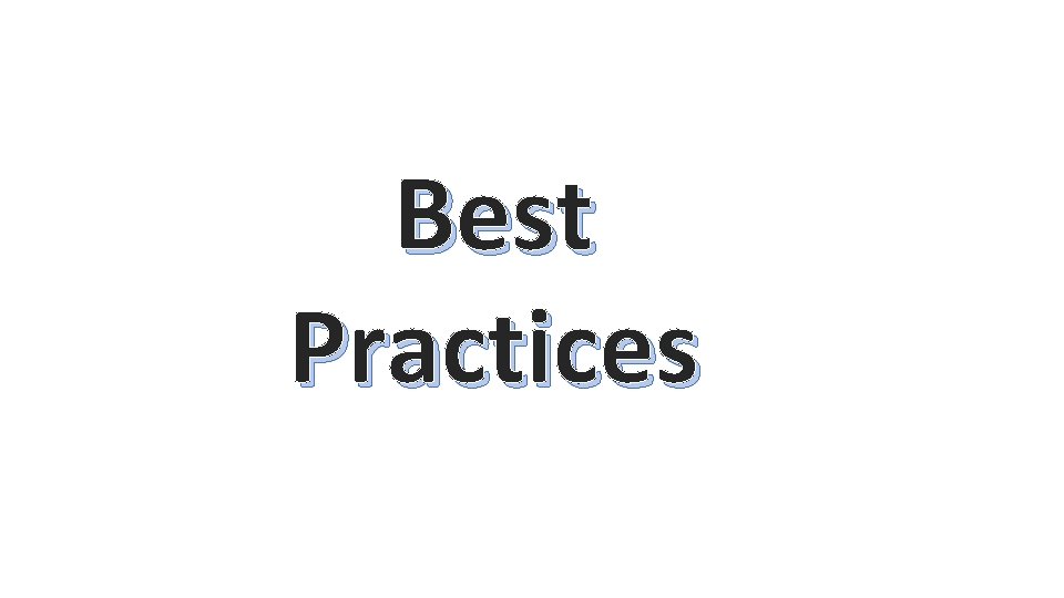 Review Best Practices Conference Summaries Overview of Keynote