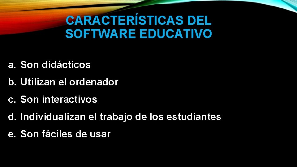 SOFTWARE EDUCATIVO Daniela Andrea Rincon Ramrez Nathalia Franco