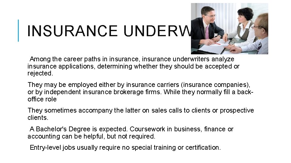 INSURANCE CAREERS BY La Mon Titus ACTUARY An