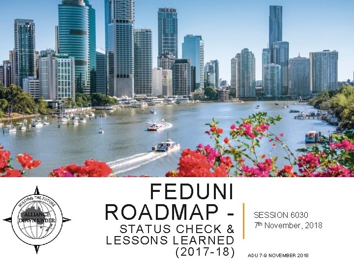 FEDUNI ROADMAP STATUS CHECK LESSONS LEARNED 2017 18