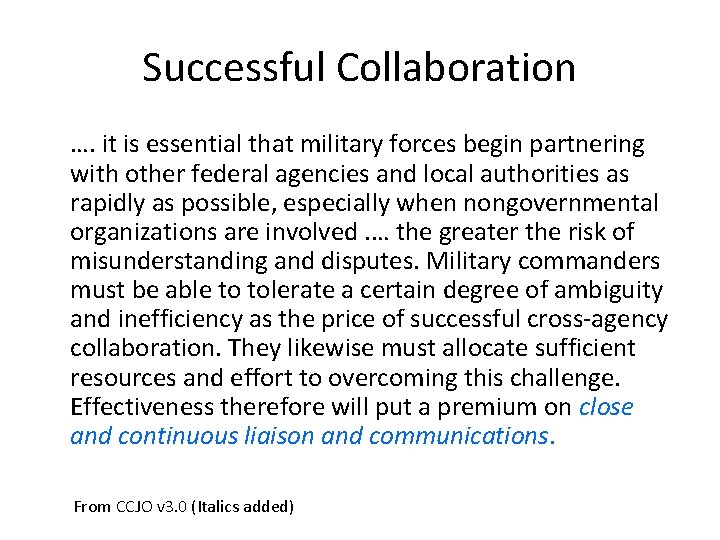 Capstone Concept for Joint Operations Version 3 0
