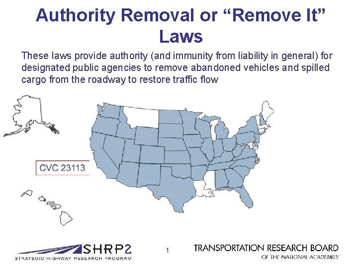 Authority Removal or Remove It Laws These laws