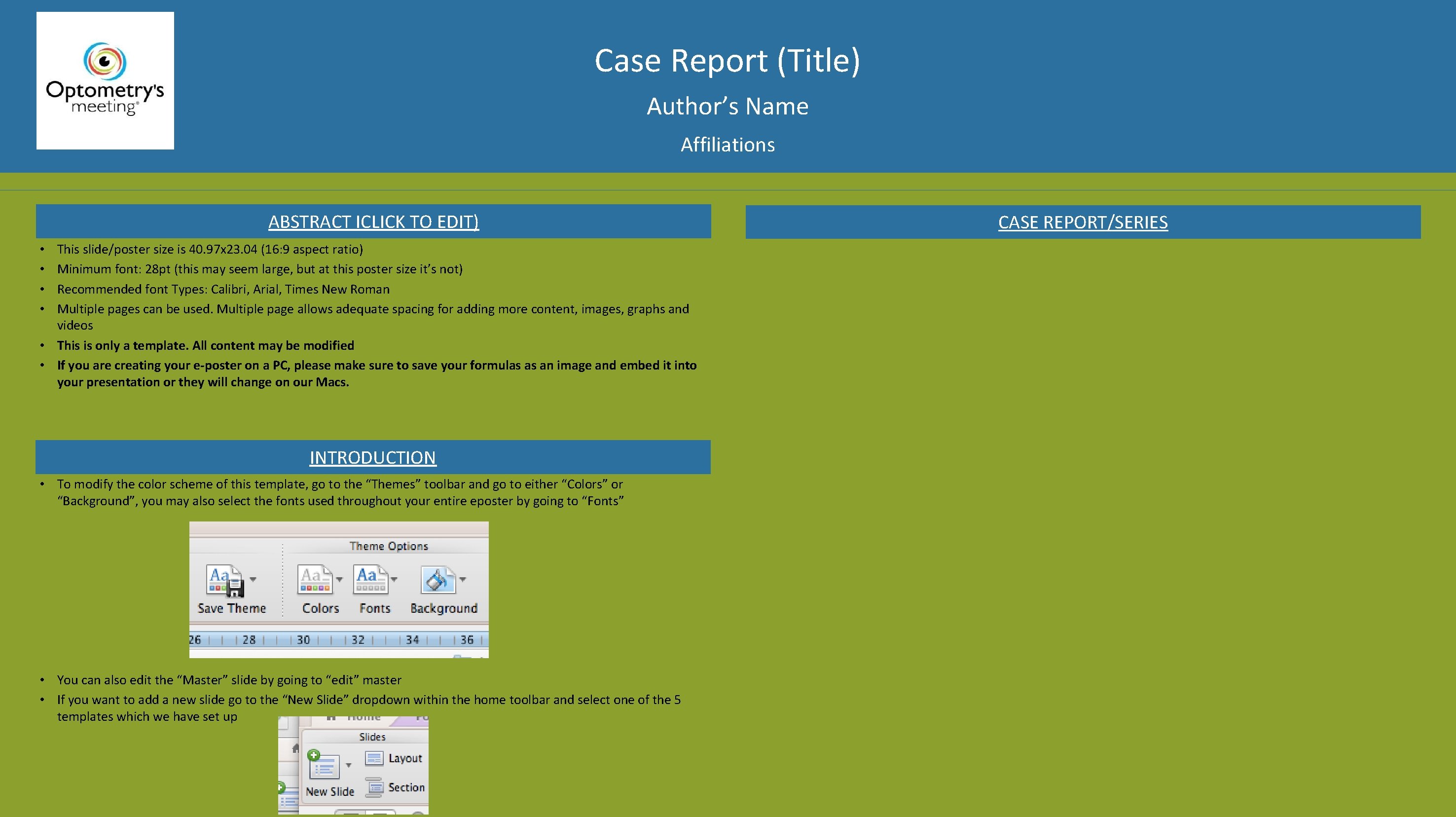 Case Report Title Authors Name Affiliations ABSTRACT ICLICK