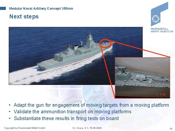 Modular Naval Artillery Concept 155 mm MONARC 155