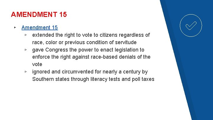 MODULE 3 B RECONSTRUCTION PROGRESSIVE ERA AMENDMENTS Reviewing