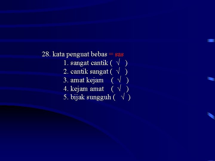 TATABAHASA 1 Pecahan di akhir bukan di tengah