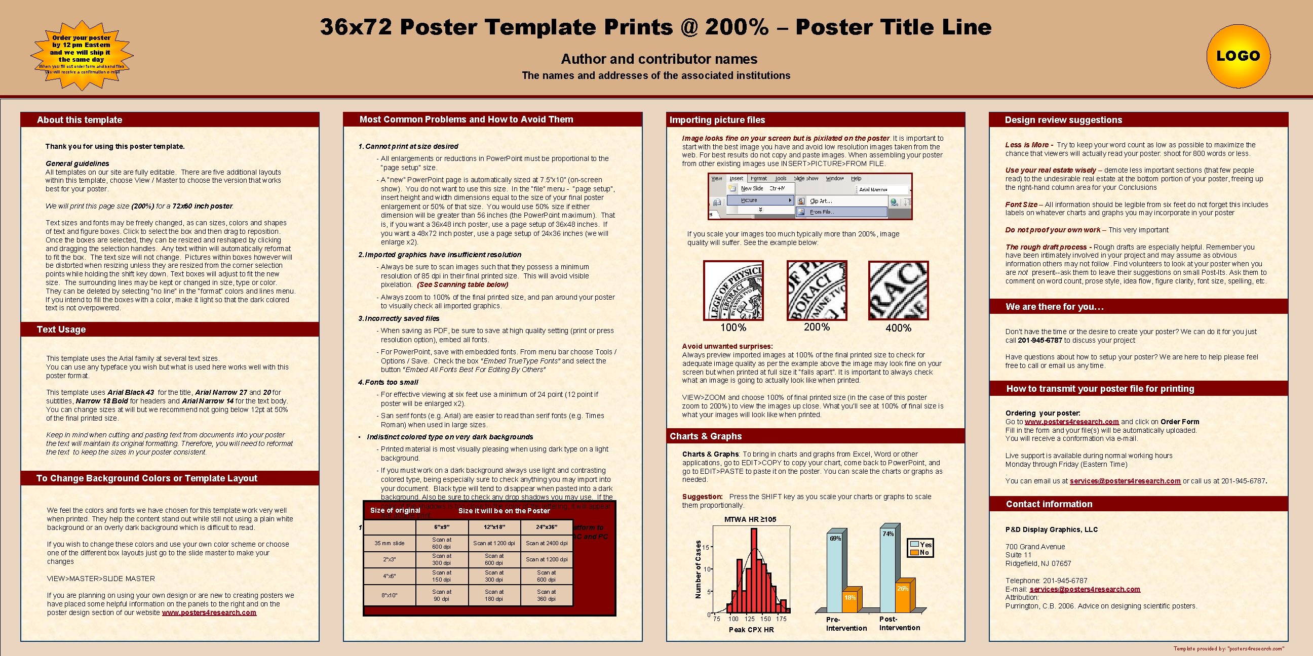 Order your poster by 12 pm Eastern and