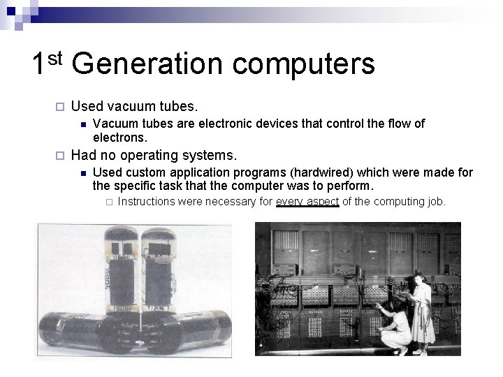 Operating Systems Computer Technology Created by M Guymon