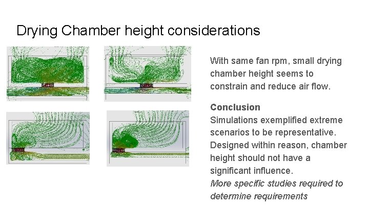 Ventilation Design Considerations Result summary and recommendation as