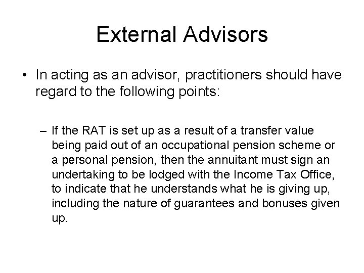 Introduction to RATs Presented by Angus Kemp MA