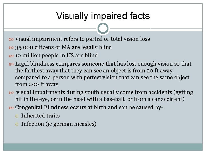 Being Blind in Inclusive Schools ONUR BULAN The