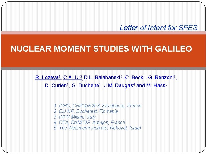 Letter of Intent for SPES NUCLEAR MOMENT STUDIES
