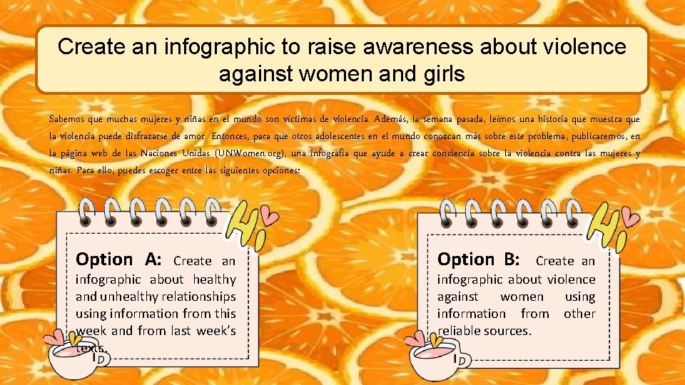Create an infographic to raise awareness about violence
