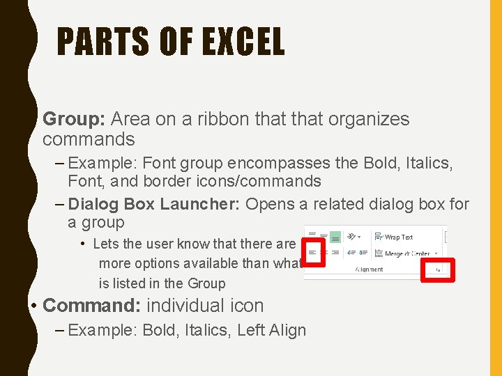 EXCEL 2013 MOAC LESSON 1 EXCEL Spreadsheet program