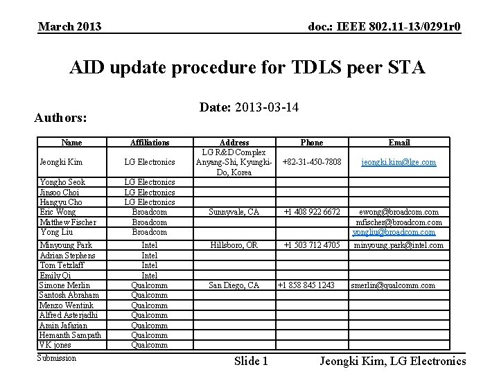 March 2013 doc IEEE 802 11 130291 r