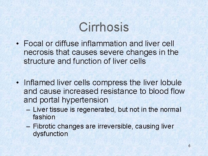 Disorders of the Liver University of San Francisco