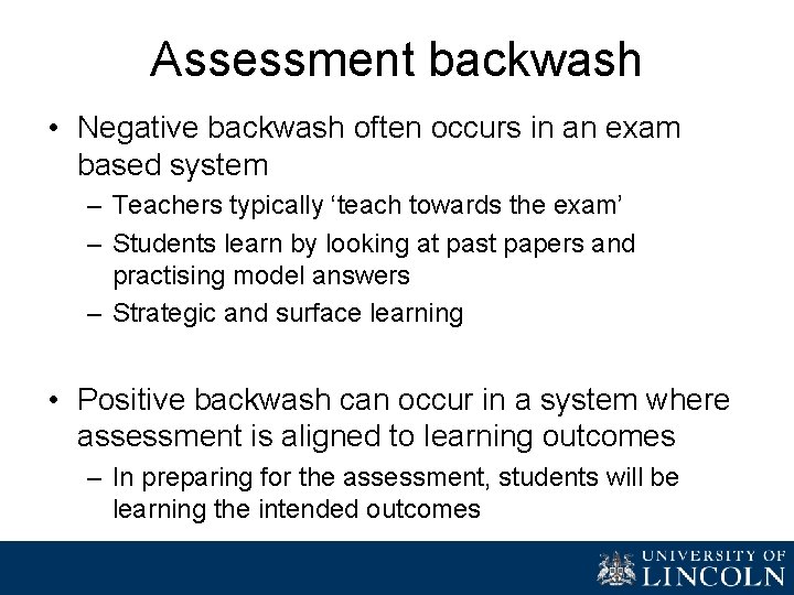 Assessing and giving feedback to students Session learning