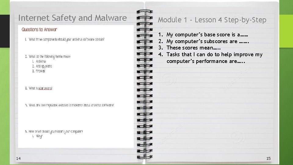 Module 1 Lesson 4 Ms Tracy Bell Ringer
