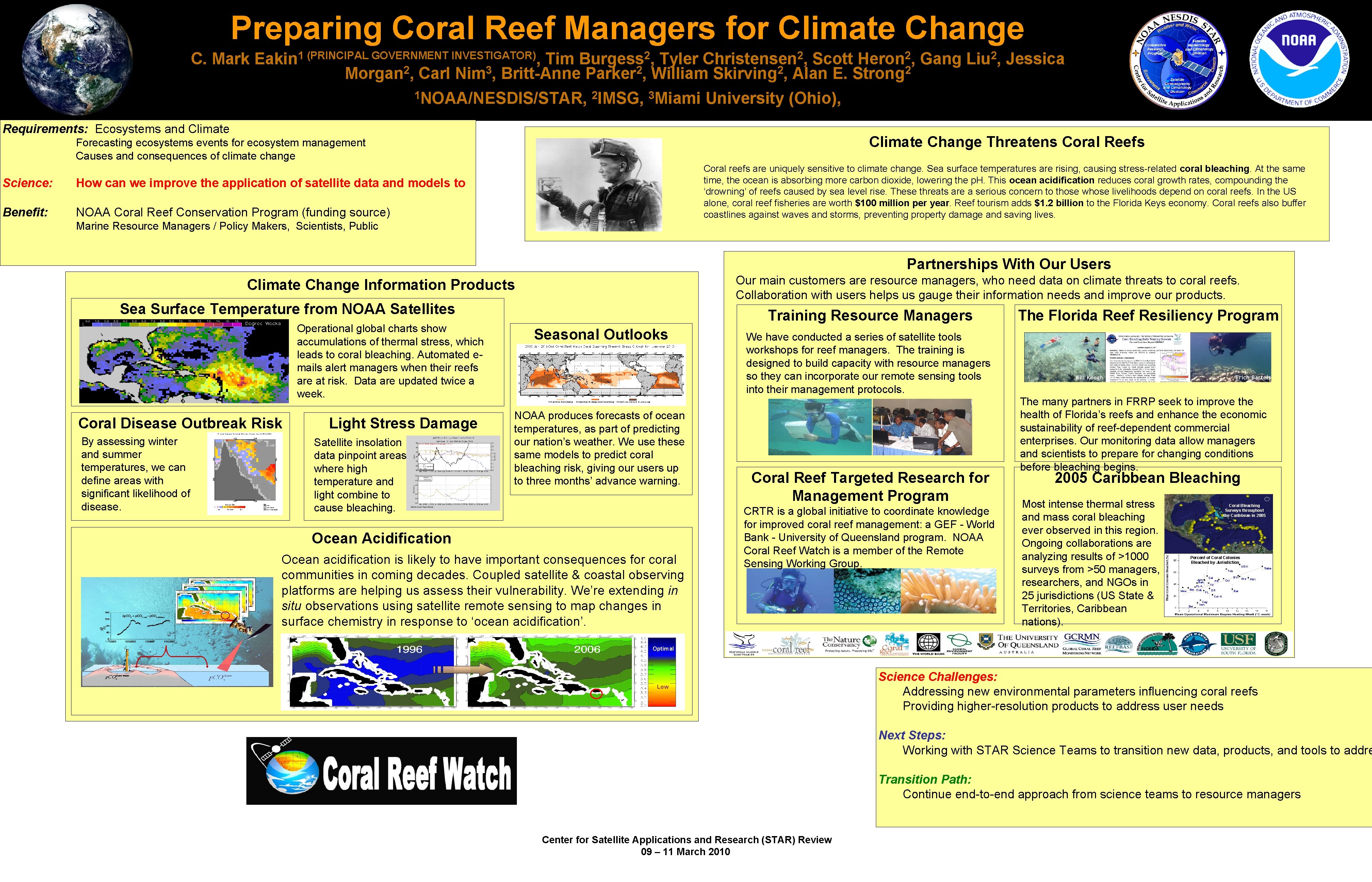 Preparing Coral Reef Managers for Climate Change C