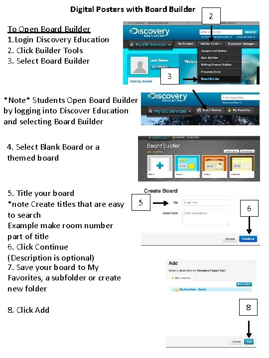 Digital Posters with Board Builder 2 To Open